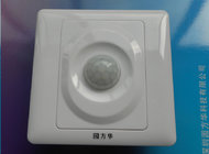Fluorescent Infrared Induction Switch / Wall Mounted Pir Switch Human Sensor